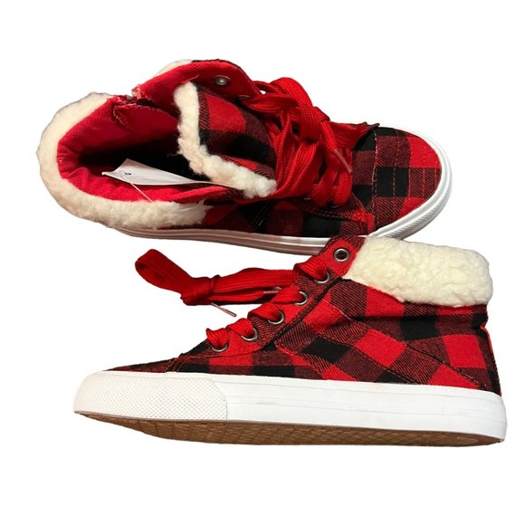 us sports | Shoes | New Us Sports Youth Kids Size 2 Girls Red Black ...